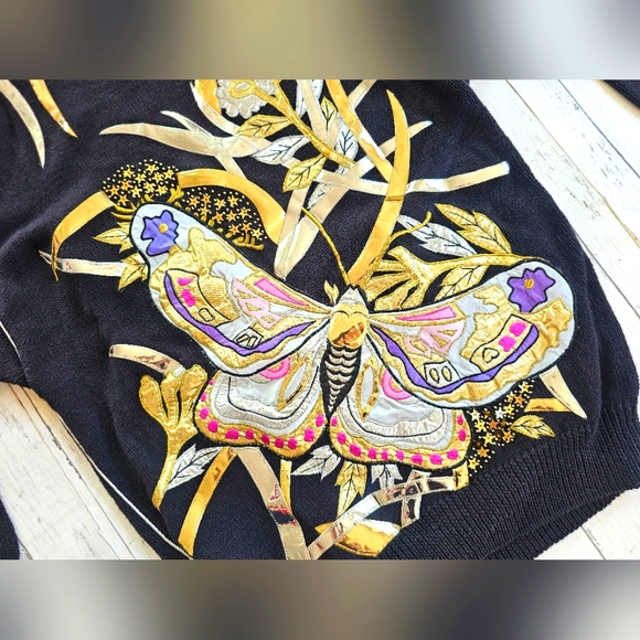 Bonnie Boerer | Sweaters | Vintage Rare 987 Couture Bonnie Boerer Huge ...